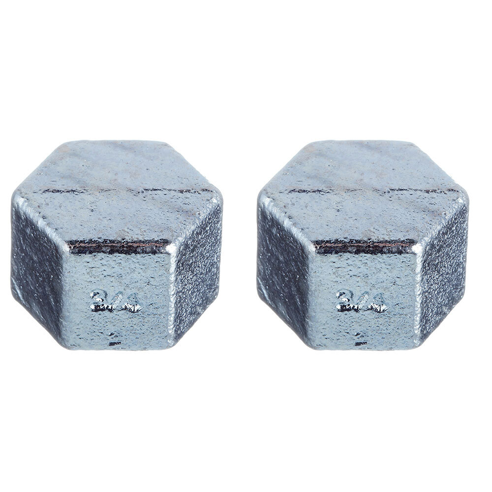 Заглушка 3/4 ВР(г) чугунная оцинкованная (2 шт.)