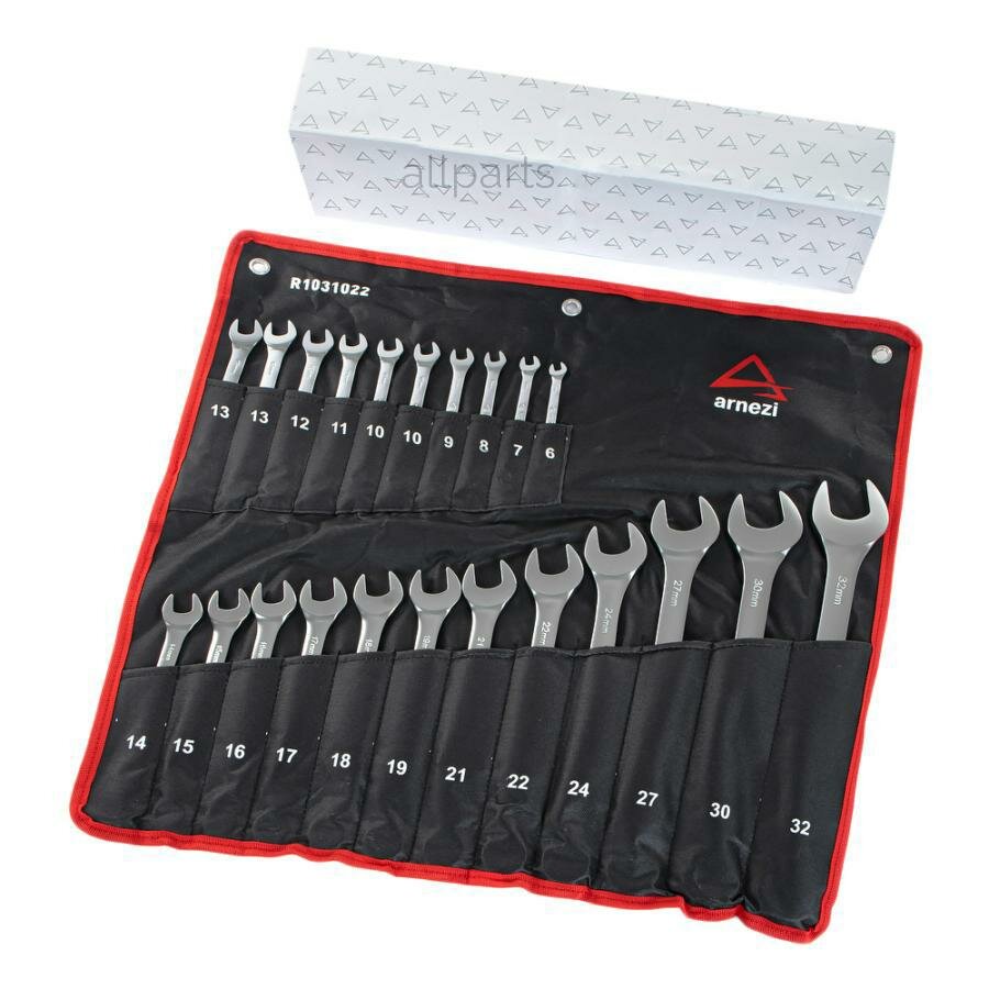 ARNEZI R1031022 Набор ключей комбинированных 22пр. в сумке (6-32мм) ARNEZI R1031022