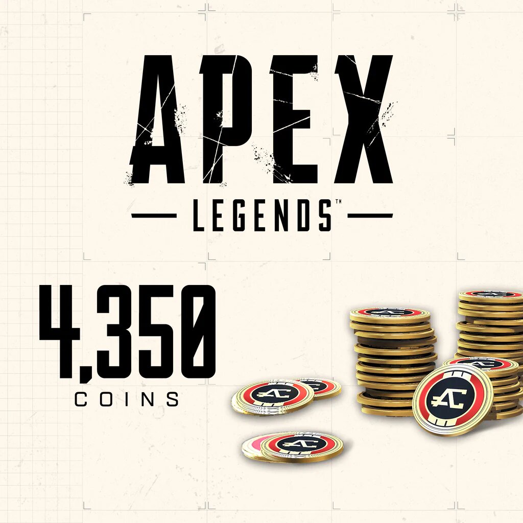 Дополнение Apex Legends – 4,000 (+350 Bonus) Apex Coins, цифровое издание PlayStation 5, регион Индия / код пополнения баланса