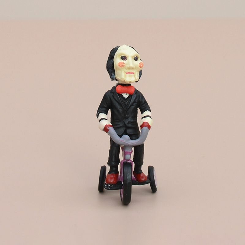 Аниме фигурка Saw BILLY Езда на велосипеде/чемодан 5.5cm День всех святых