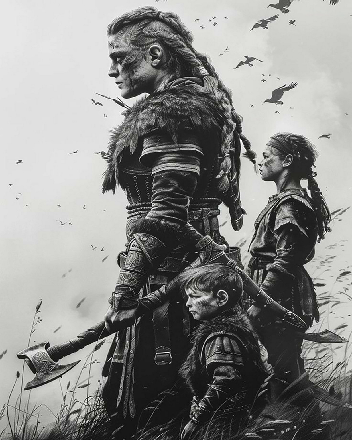 Картина по номерам "Воительница", хлопковый холст на подрамнике 40х50 см, акрил, 000 Art Hobby Home