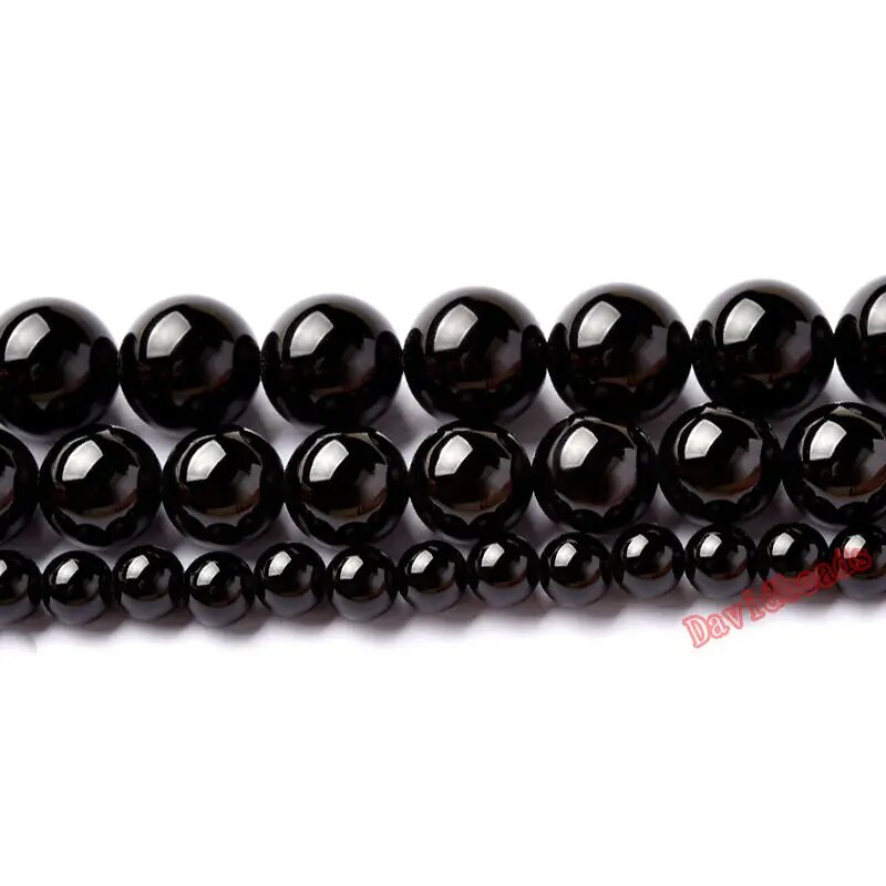 Черные бусины из агата MOON BEADS 6 8 10 мм 8mm 48pcs 1lot