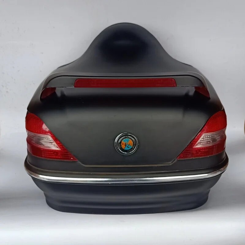 Универсальный светодиодный багажник, светодиодный противоскользящий безопасный багажник мотоцикла, аккумулятор, багажник электромобиля, утолщенный ящик для мотоцикла, ящик для скутера черный