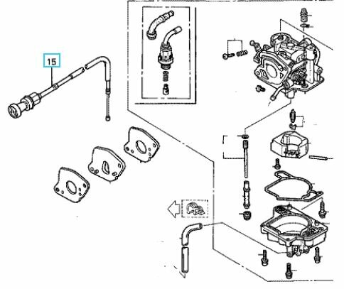 Комп. Кабеля, воздушная заслонка (Оригинал)