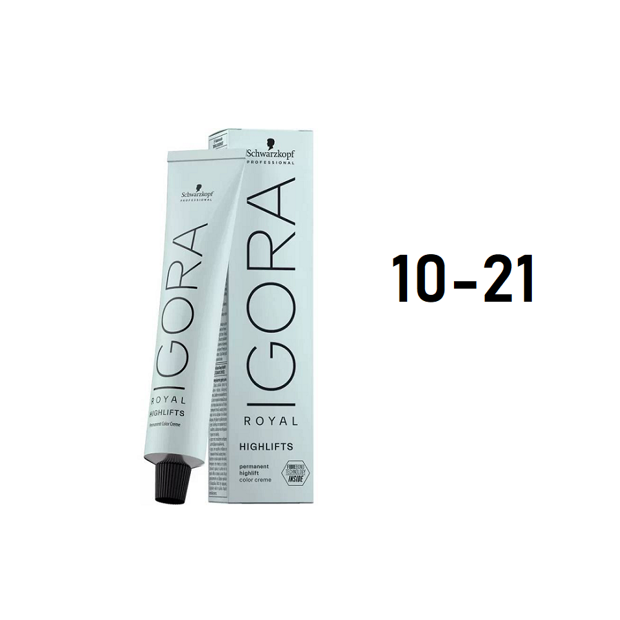 Schwarzkopf Professional Schwarzkopf Igora Royal 10-21 - Перманентный краситель экстра светлый блонд пепельный сандре 60 мл