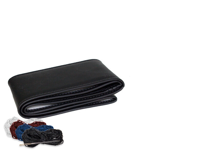 Чехол на руль оплетка руля для авто со шнуровкой PSV ACTUAL 4-нитки черный M размер M 37-39 см