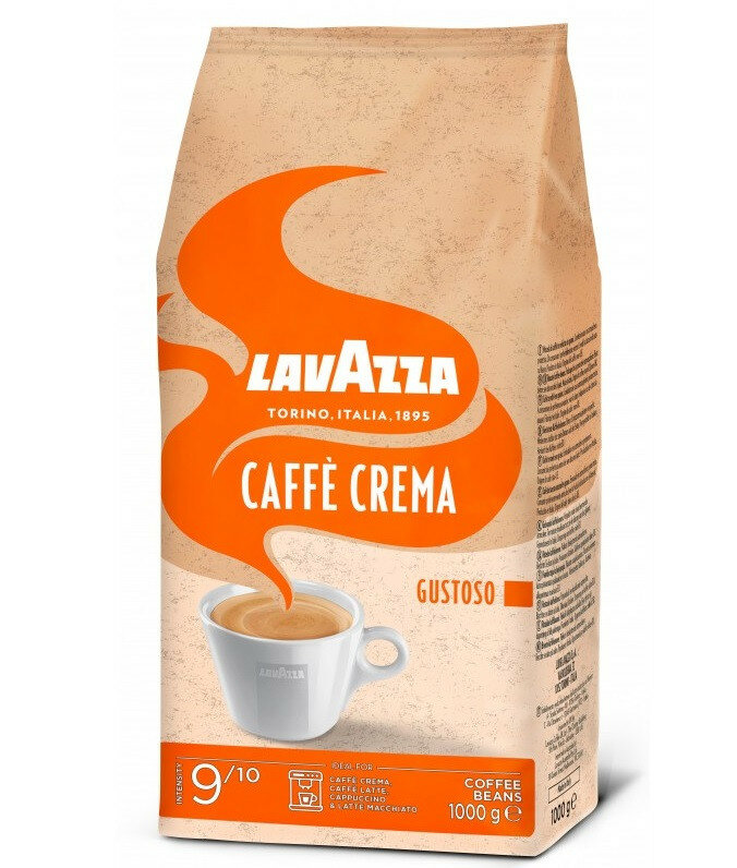 Lavazza Caffe Crema Gustoso кофе в зернах пакет 1кг (027701)