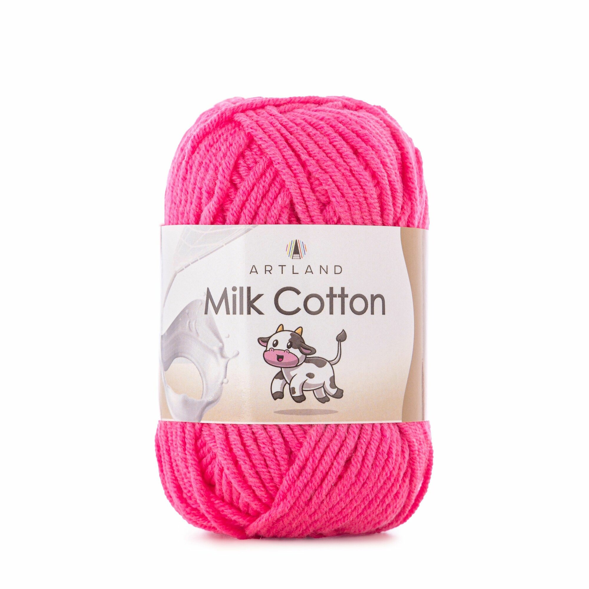 Пряжа Artland Milk Cotton 25 малина (50г/100м, упаковка 5 мотков)
