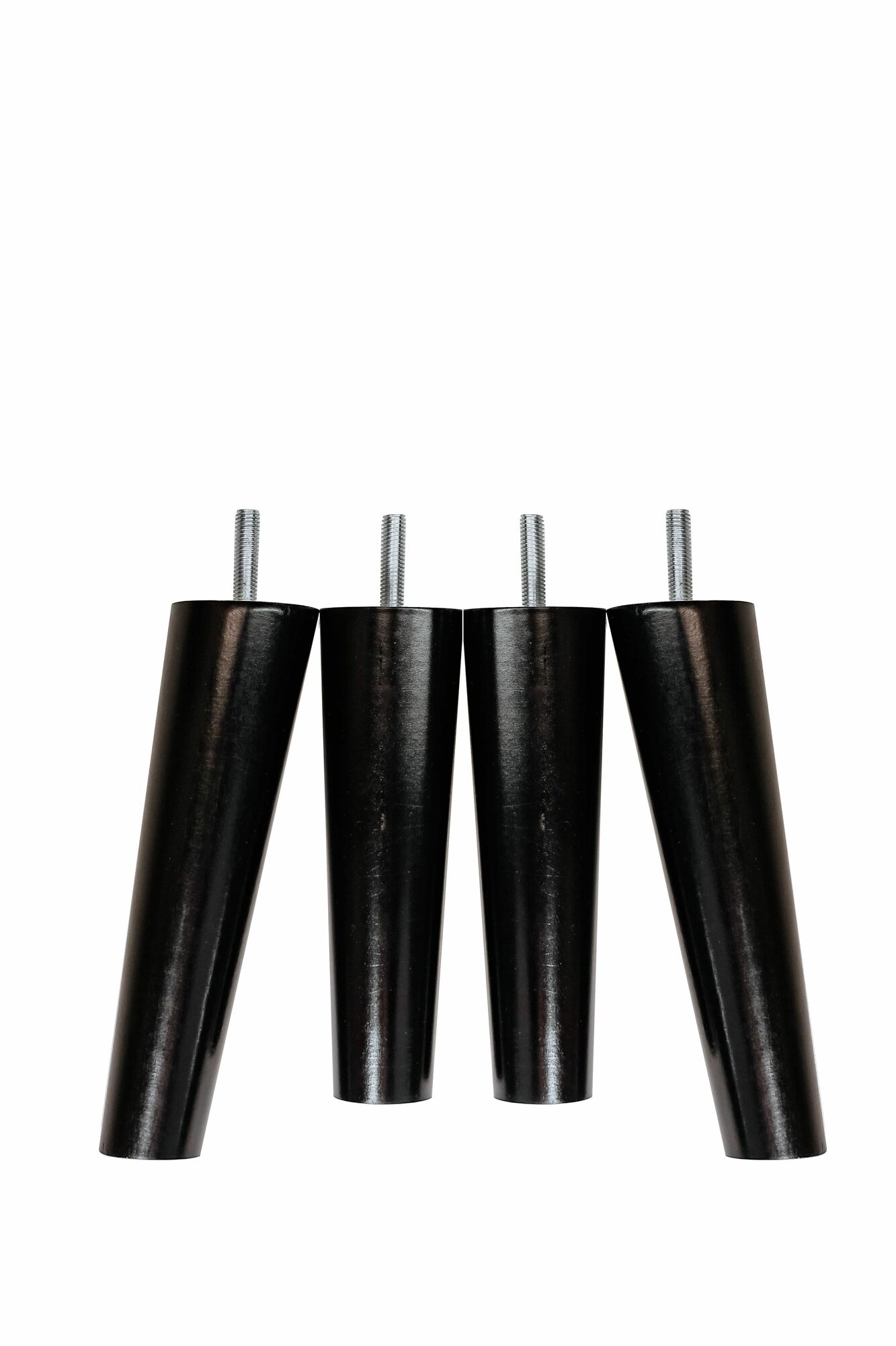 Комплект опоры, ножки мебельные для кресел и диванов Фантазёр и Грэйс цвет черный