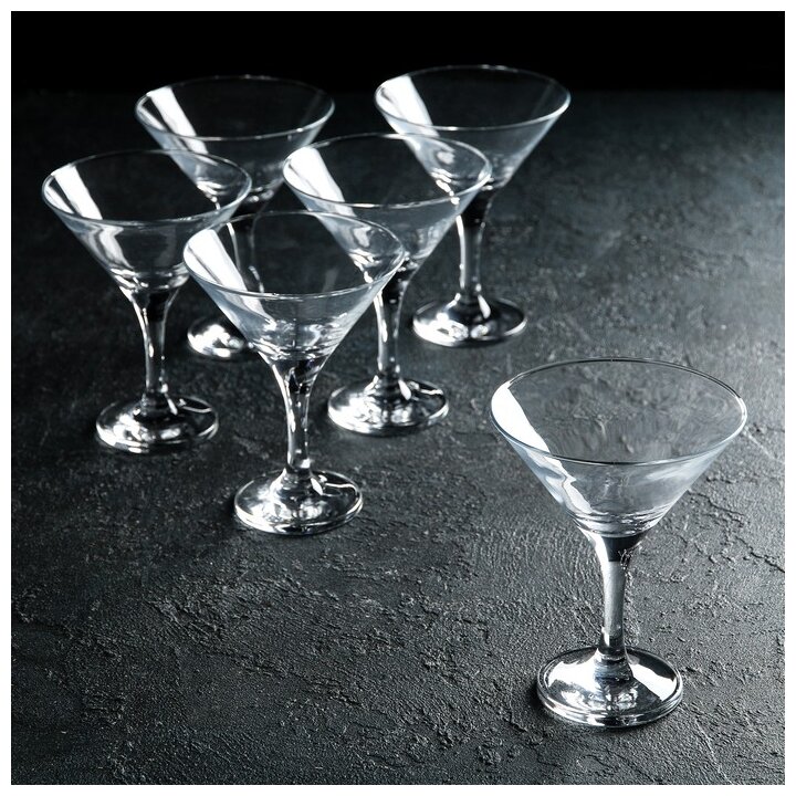 Набор бокалов Pasabahce Bistro для мартини, 190 мл, 12 шт, бесцветный