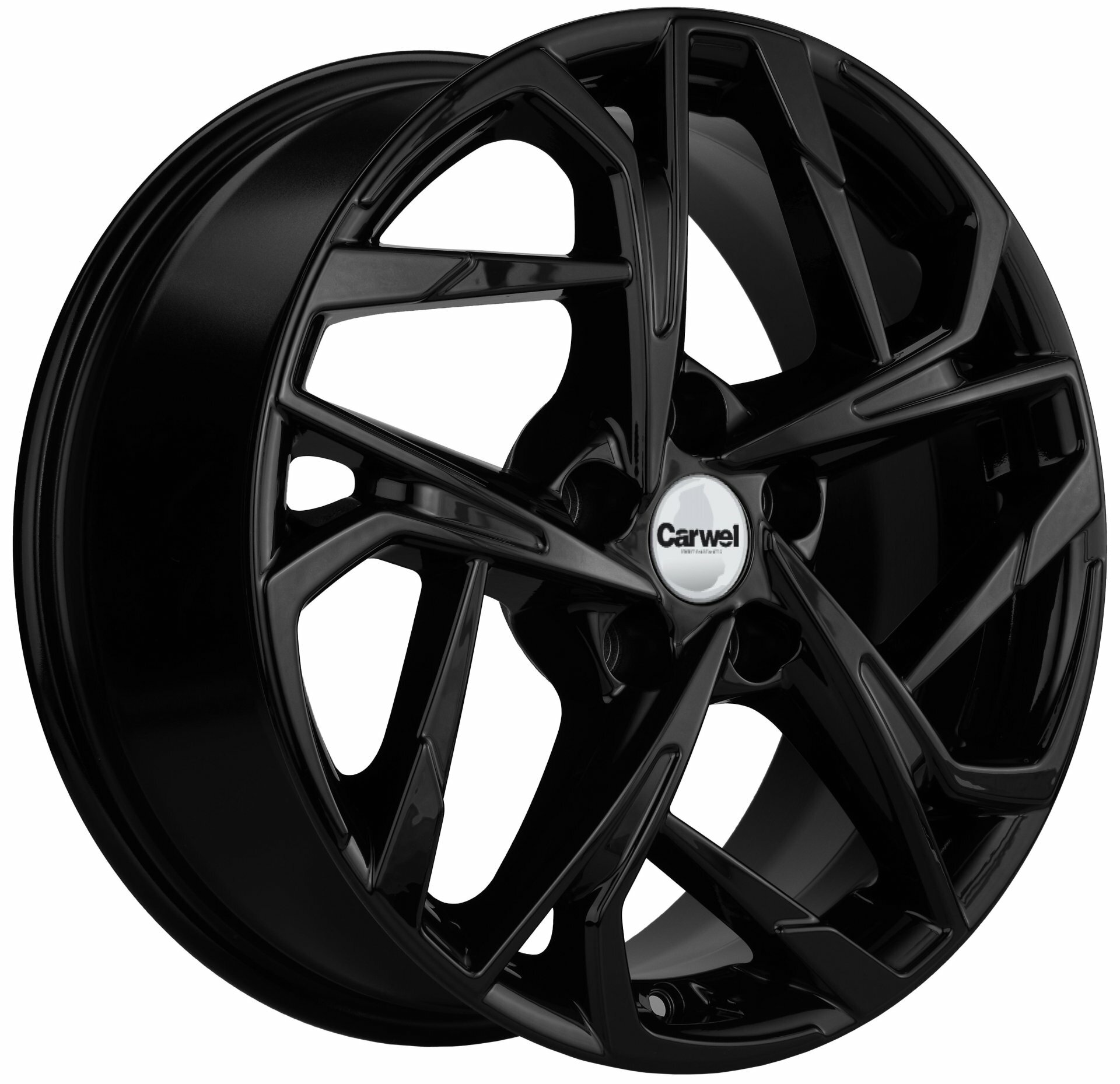 Диск Carwel Цаган 7x17 5x114,3 ET45 Dia60.1 Черный