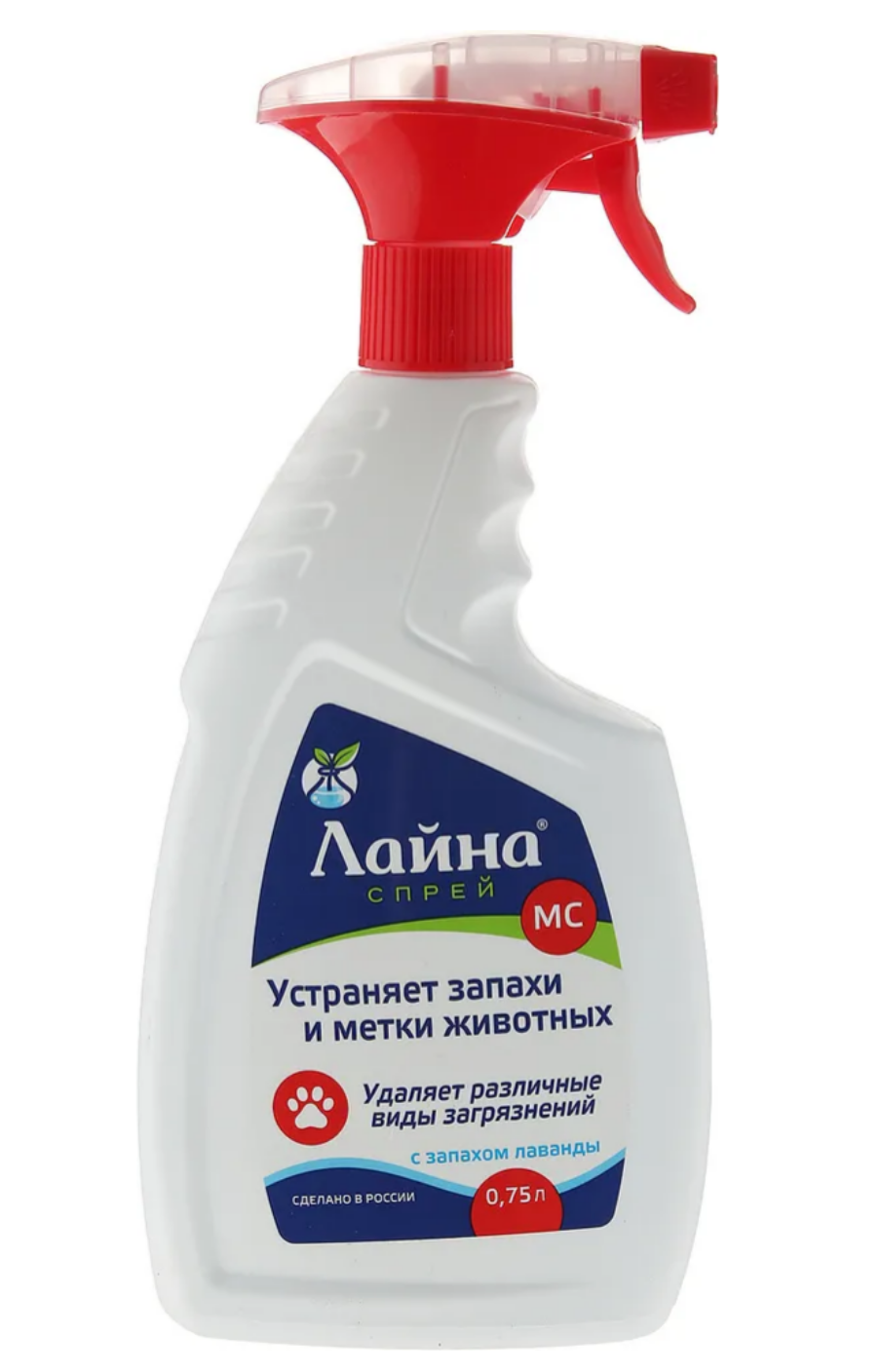 Лайна МС Дезинфицирующее моющее средство с запахом лаванды 750мл