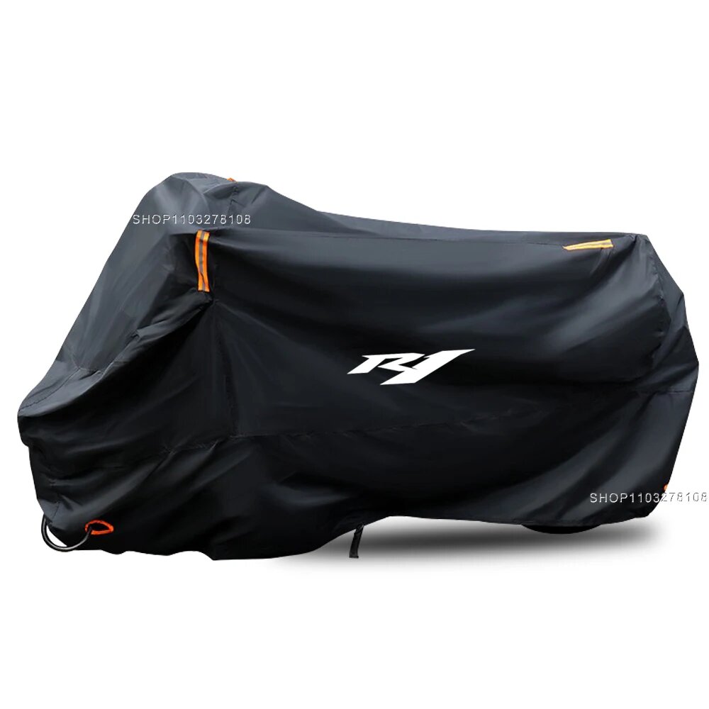 Чехол для мотоцикла, водонепроницаемый всесезонный пыленепроницаемый УФ защитный чехол от дождя для мотоцикла и скутера для YAMAHA YZFR1 YZF-R1 2009-2022 4XL for 250cm