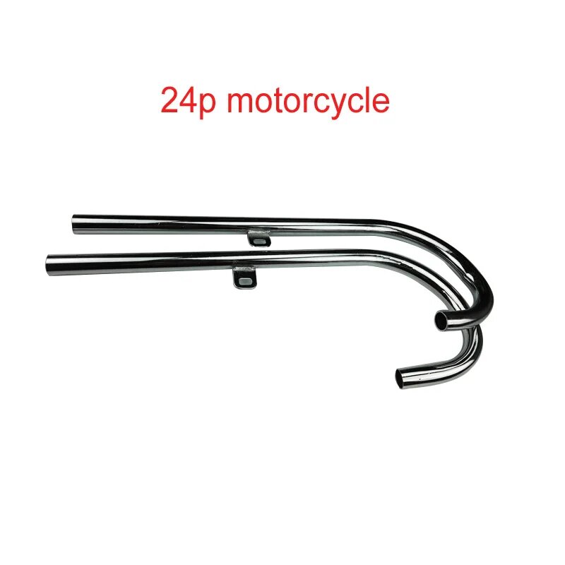 DUPANQ CJK750 Глушитель выхлопной трубы мотоцикла, хромированный или черный, 24 л. с, 32 л. с, двигатель Ural Moto Case для R12 R71 M72 M1 24P Exhaust