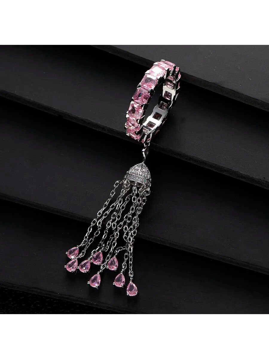 Кольцо, фианит, кристалл, циркон