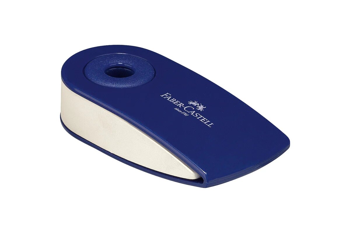 Faber-Castell Ластик Sleeve Mini , прямоугольный, 54х25х13мм, пластиковый футляр ассорти 182411