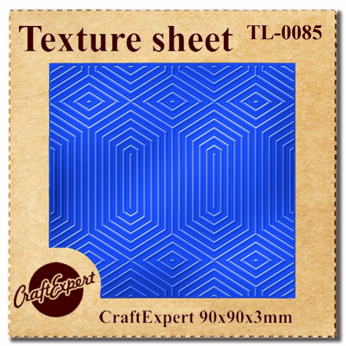 Текстурный лист, коврик для лепки и творчества геометрия №10 CraftExpert