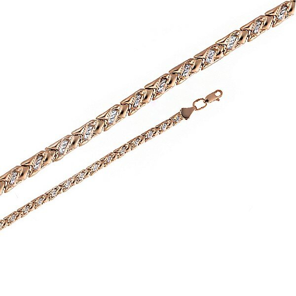 Браслет, красное золото, 585 проба