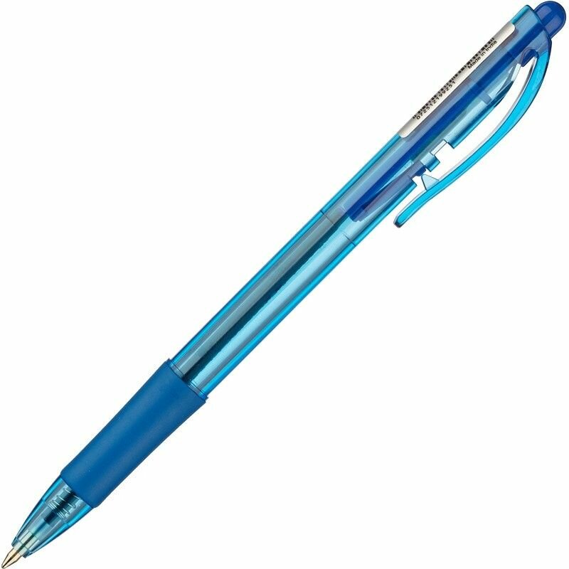 Ручка шариковая Pentel масляная автоматическая Fine Line, узел 0,7 мм, линия 0,27 мм, синяя (BK417-CN)