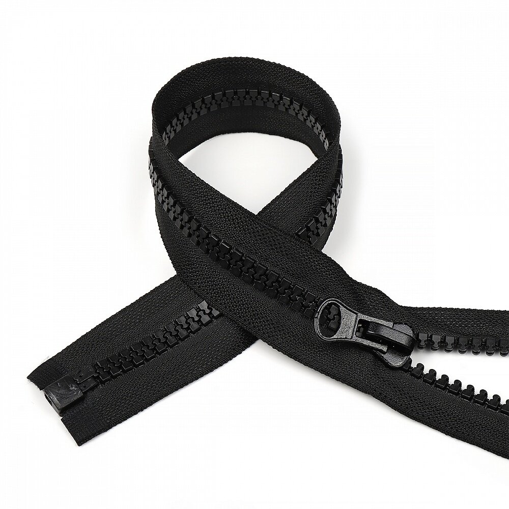 Молния MaxZipper трактор № 8, 1 замок, 60 см, цвет F322 черный упаковка 50 шт