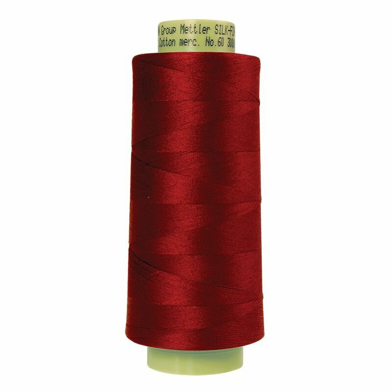 Нить для машинного квилтинга METTLER "Silk Finish", Cotton 60, 2743 м, цвет 0109, Bordeaux