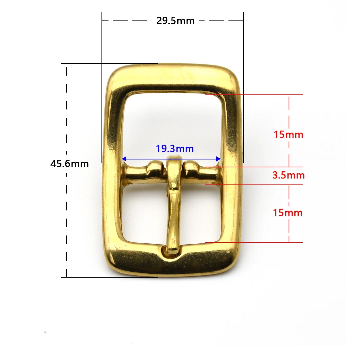 Пряжка металлическая 19.3mm, цвет: inner width 19.3mm