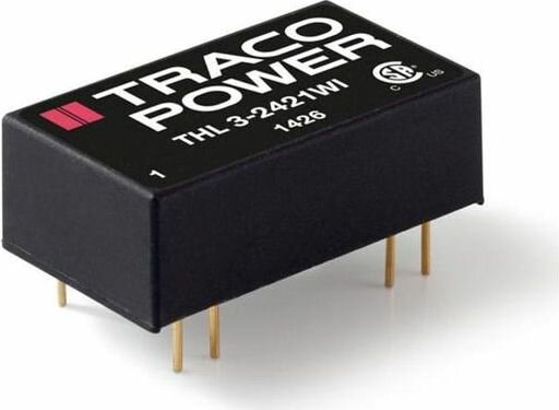 Преобразователь TRACO POWER THL 3-2411WI Преобразователь: DC/DC 3Вт Uвх: 9-36В 5ВDC Iвых: 600мА DIP16 1шт
