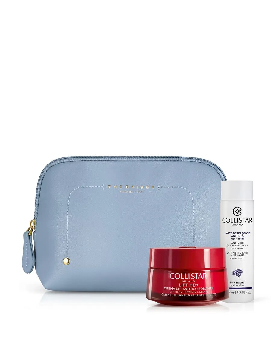 Набор косметики Collistar "LIFT HD+", в косметичке, лифтинг-эффект для лица, антивозрастной уход