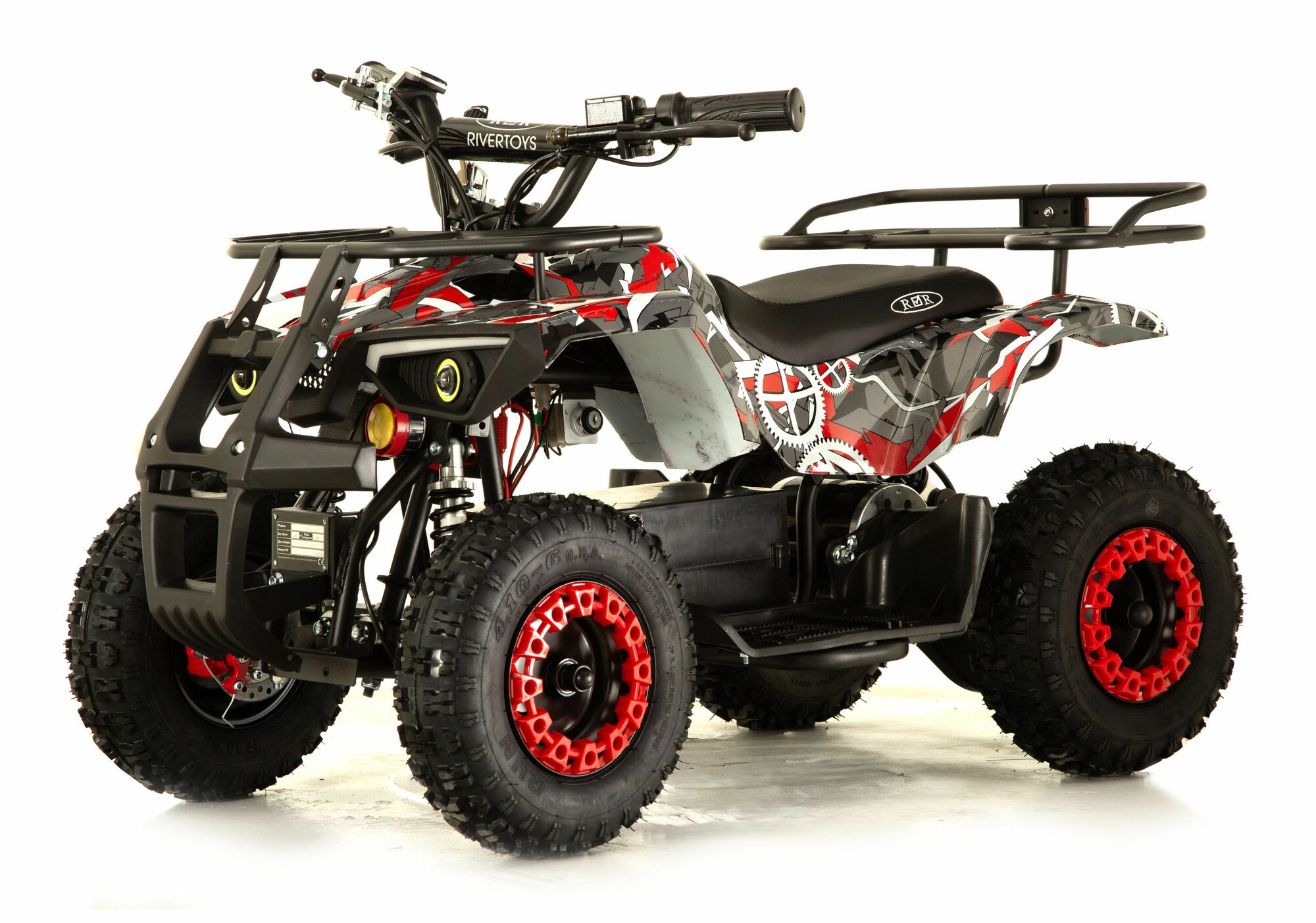 KidsRace Детский электроквадроцикл RiverToys TIKI одноместный красный Special