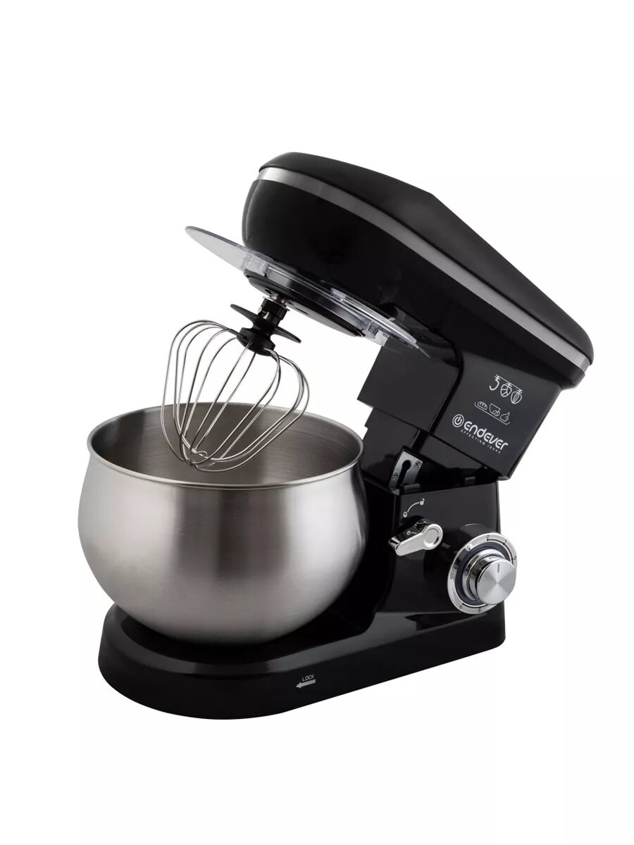 Планетарный миксер Endever Sigma-58 чёрного цвета, 6 скоростей