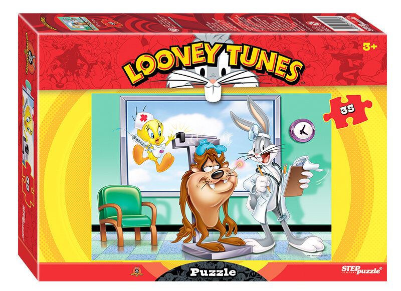Детский пазл "Весёлые мелодии ", игра-головоломка паззл для детей, Step Puzzle, 35 деталей мозаики