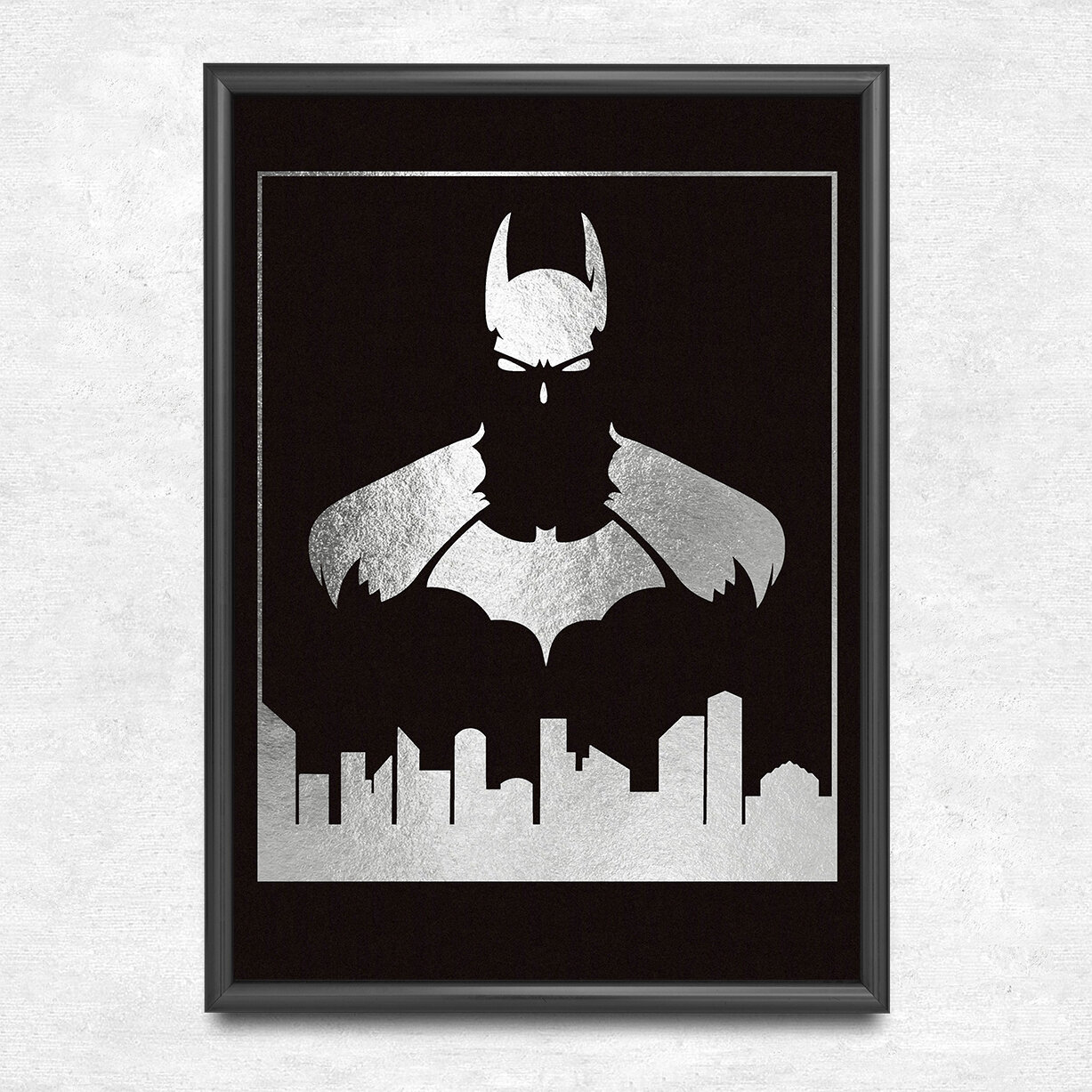 Постер на стену Бэтмен / плакат интерьерный Batman. Бетмен. Темный рыцарь. Супергерой