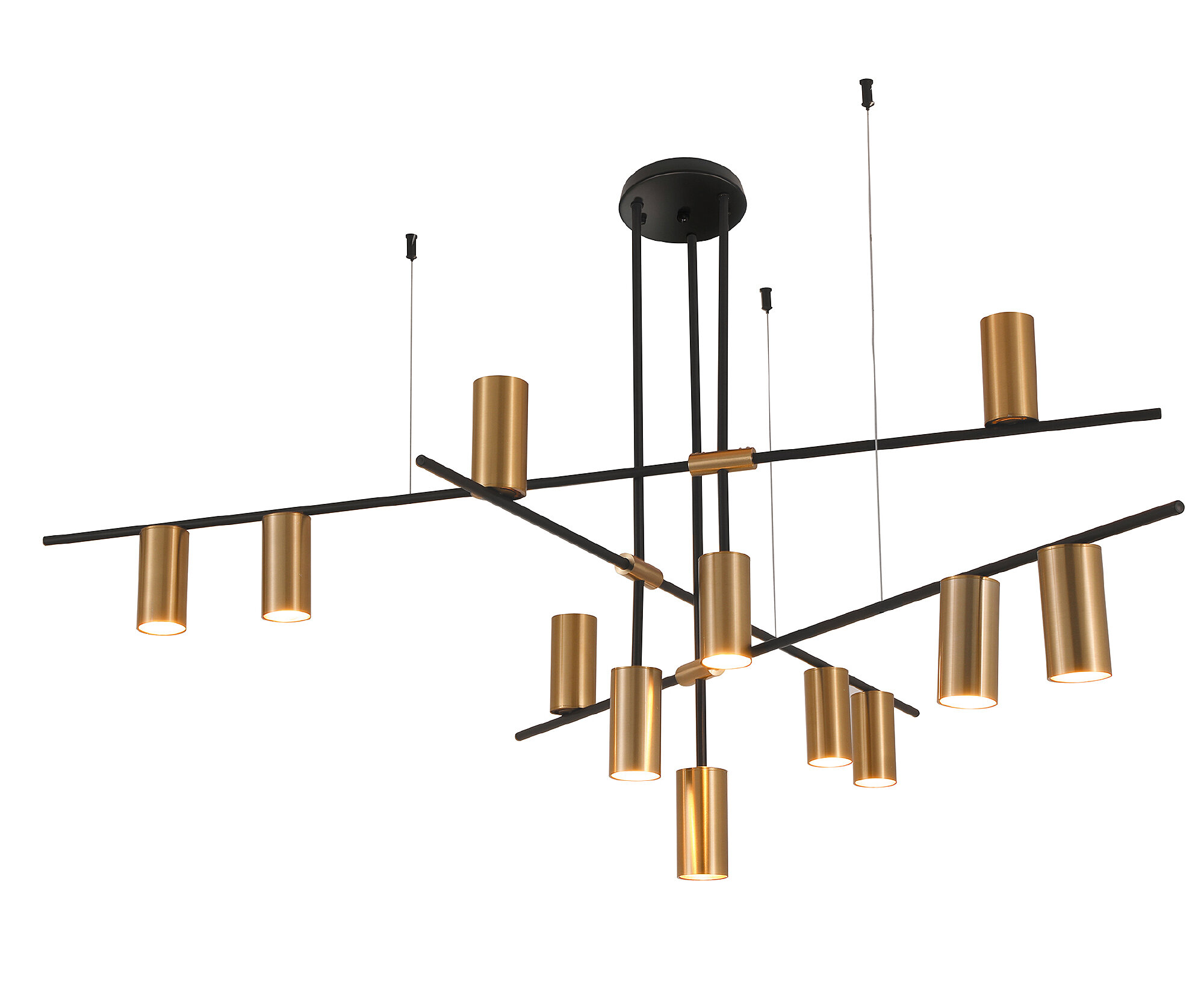 Подвесная люстра KINK Light Рия 07621-12,20, GU10, 120Вт, кол-во ламп:12шт, Черный