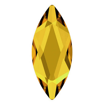 Sunflower 292 Страз неклеевой 14×6 мм кристалл ярко-жёлтый цветной 2201-YU03 в пакете