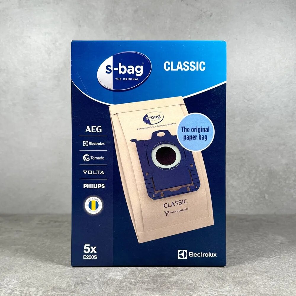 Бумажные мешки для пылесоса Philips и Electrolux e200s S-bag, 5 шт.