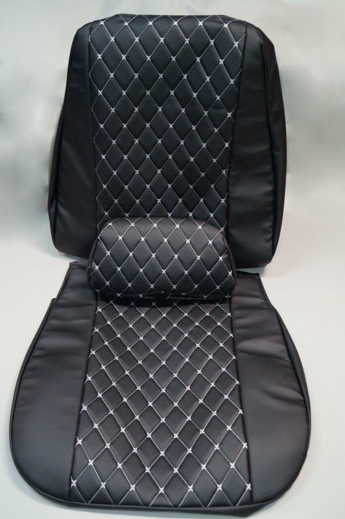 Чехлы на сиденья для автомобилей ГНекст со спальником, эко-кожа БР