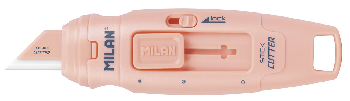 Milan Нож канцелярский 1918 серия розовый 6010108P-OJ84 точная резка бумаги для офиса