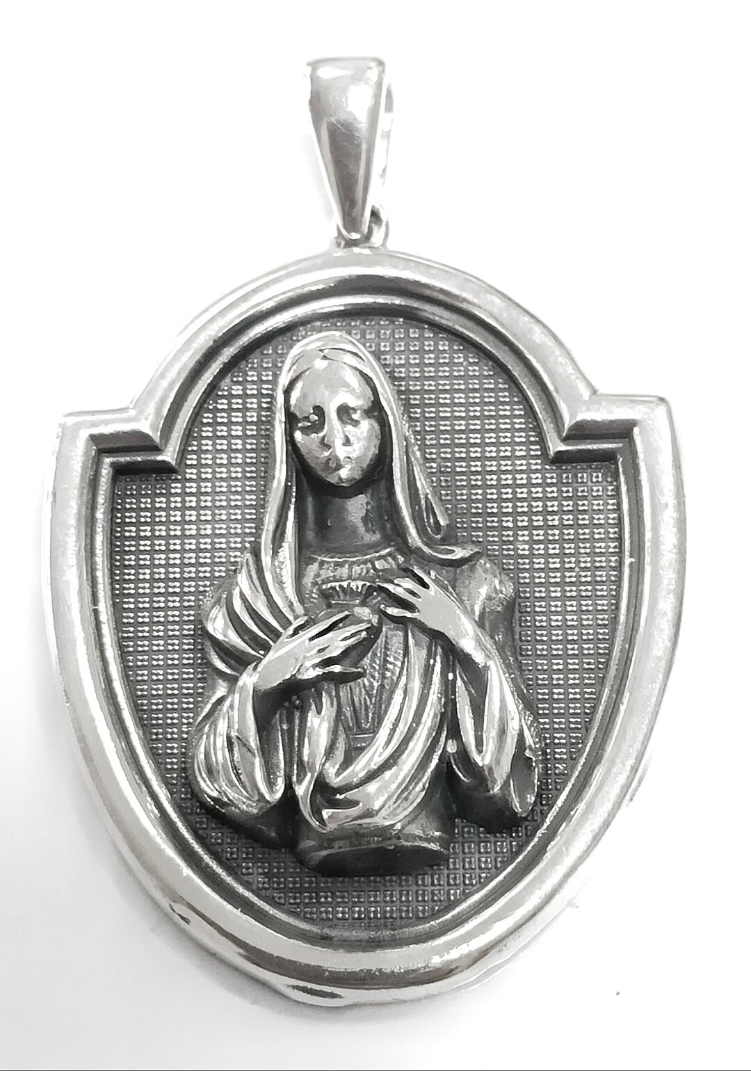 Иконка Эстерелла, серебро, 925 проба, чернение