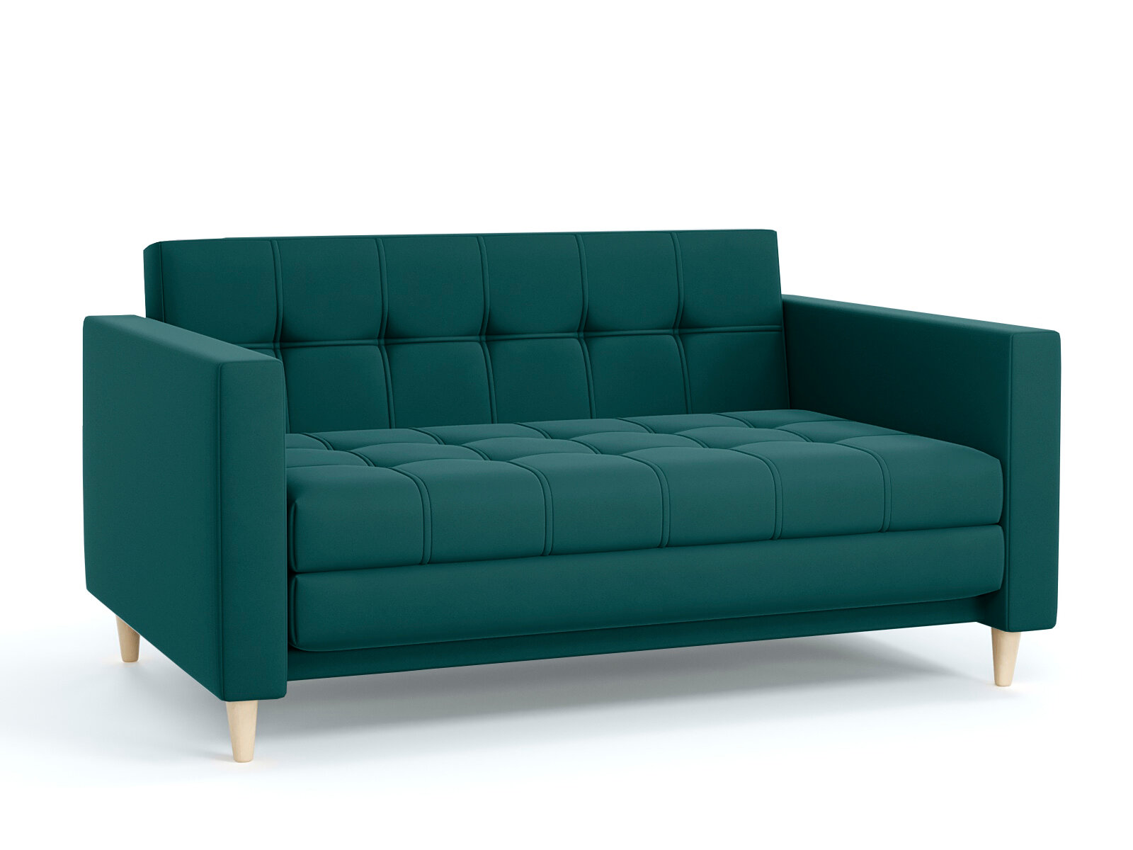 Диван прямой Квадро, Изумруд
