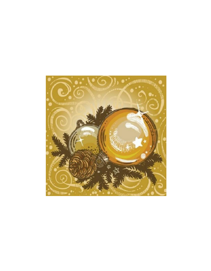 Бумага для скрапбукинга "Новогодний мотив №2" 15*15 5 листов 1241039