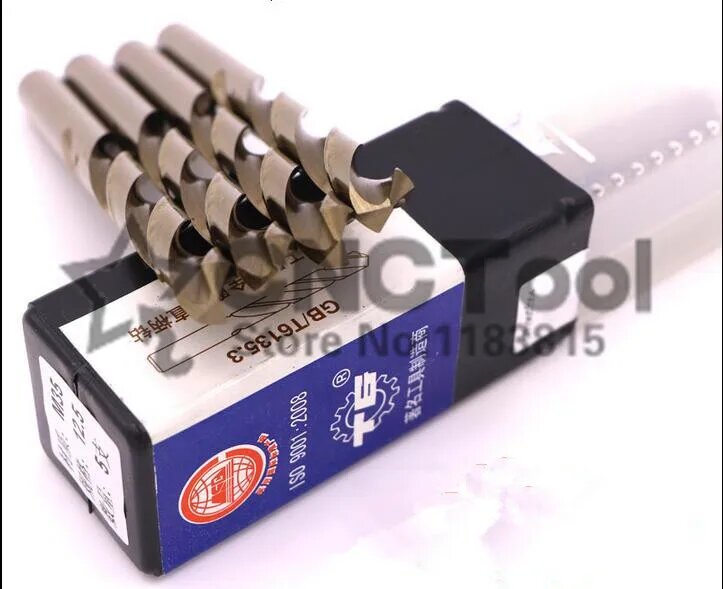 Сверла спиральные HSS-CO XZQSK TOOLS 10 шт, 1,0~5,0 мм, кобальт 5point0