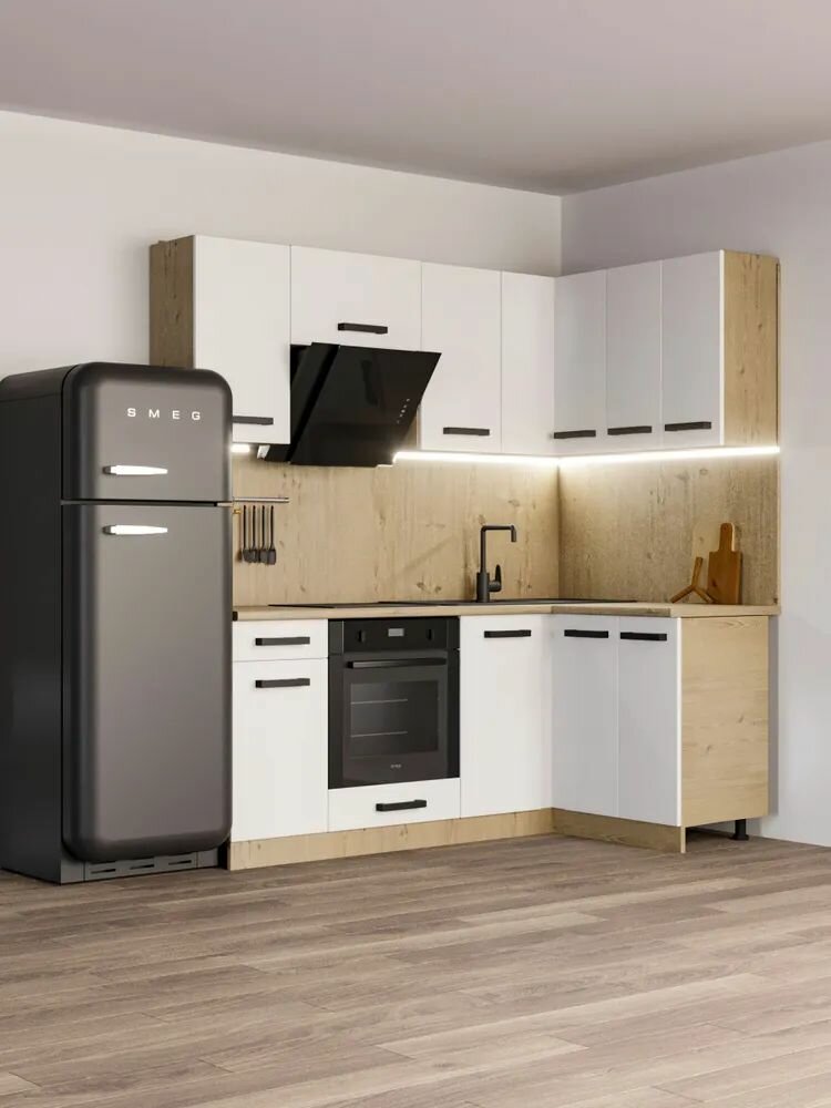 Пасадена Кухонный гарнитур, ЛДСП, 200х120х214 см. Стендмебель