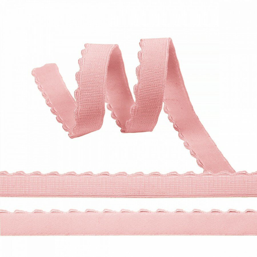 Резинка TBY бельевая Отделочная становая 12мм ЕТ1 нежно-розовый F133 уп. 1000 м