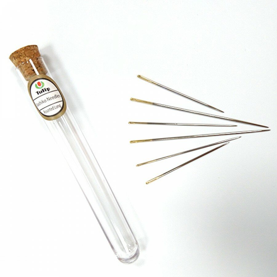 THN-030e Набор игл ручных для вышивки сашико, с золотым ушком, Tulip