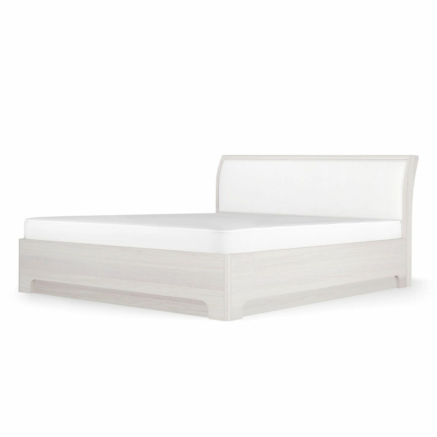 Кровать-3 с подъемным основанием 1600 экокожа Парма Нео, цвет Ясень анкор светлый