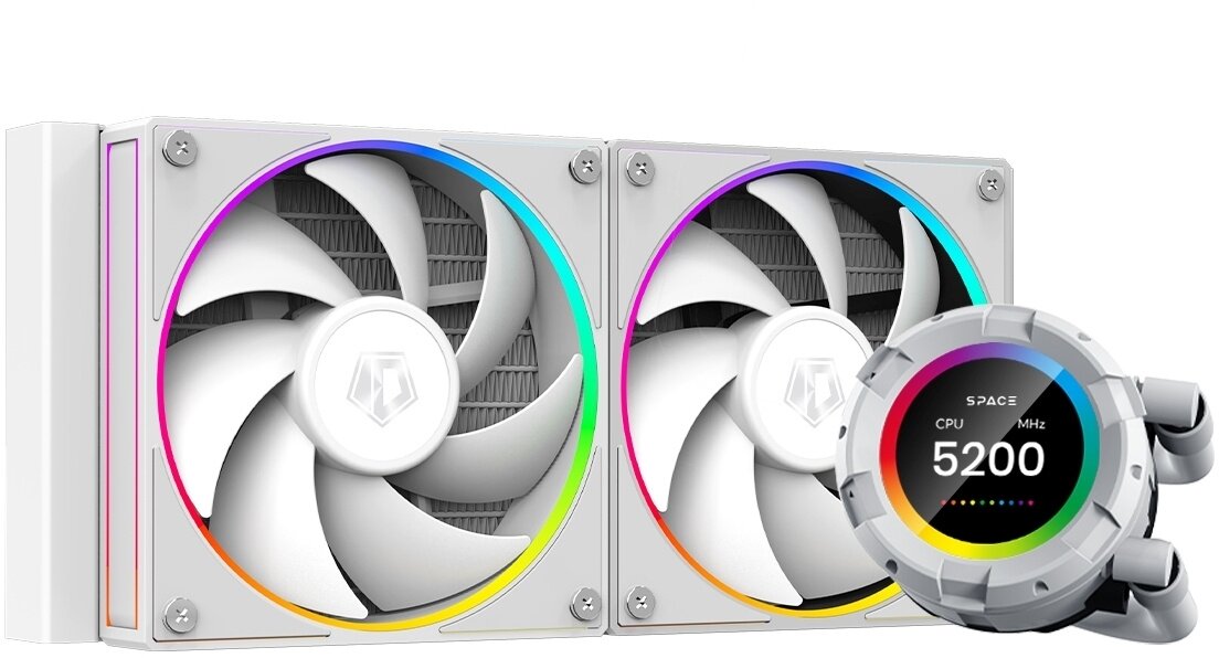 Система водяного охлаждения ID-Cooling SL240 белый 120мм алюминий+медь 2000rpm 30db 4-pin 300W
