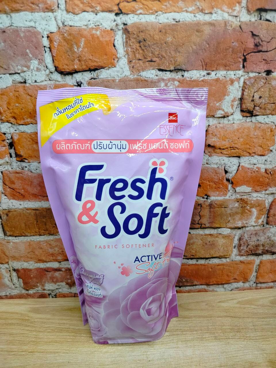 Lion Essence Fresh&Soft Charming Kiss Кондиционер для белья Очаровательный поцелуй 500 мл запасной блок