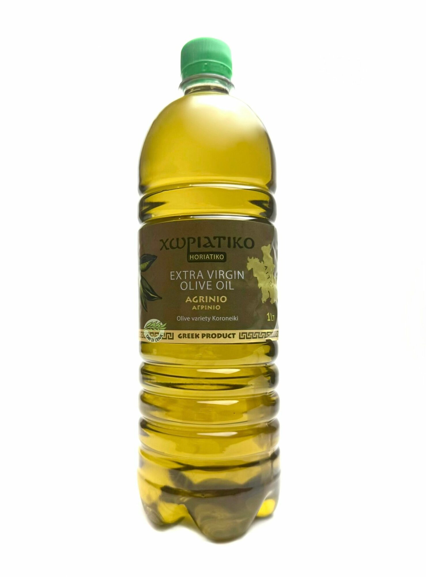 Оливковое масло Horiatiko Extra Virgin нерафинированное для салата, Греция, 1 л