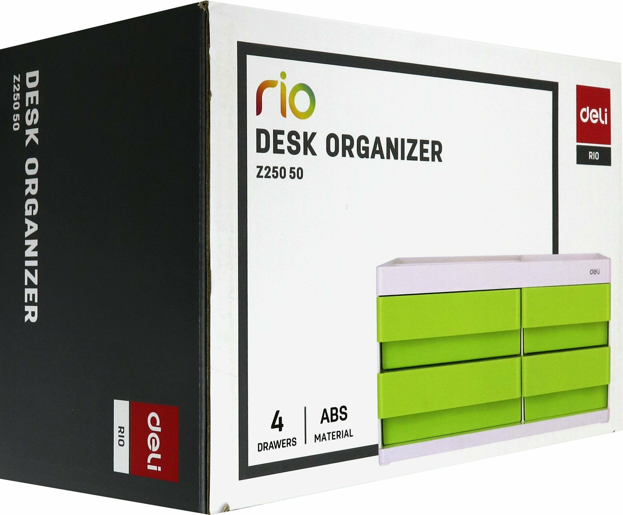 Органайзер настольный "Rio" (белый/зеленый) (EZ25050)