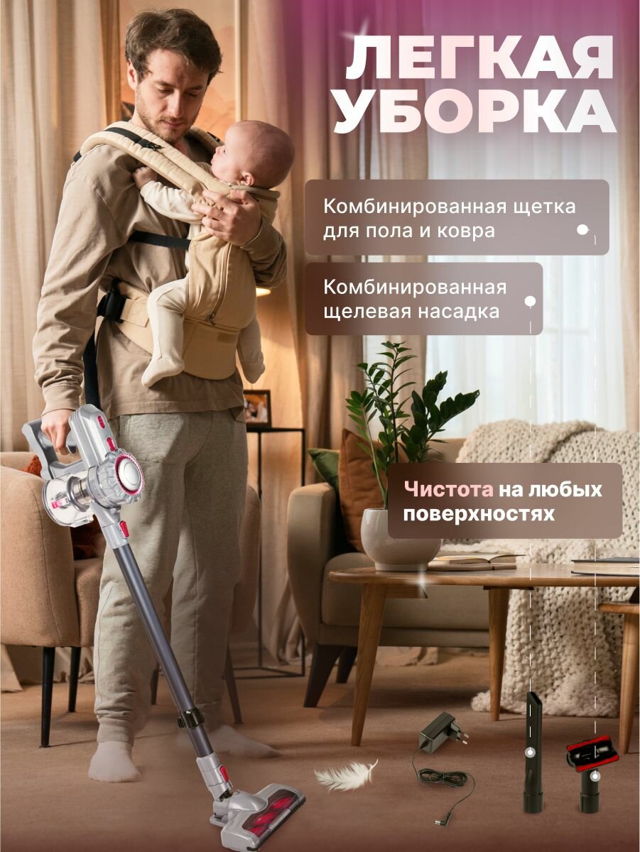 Вертикальный пылесос — фото 1